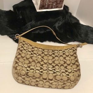 Coach | Bags | Coach Signature Pattern Canvas Patent Leather | Poshmark